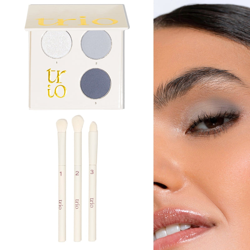 Blend By Numbers Kit - Eyeshadow and makeup brush Set | Trio Beauty